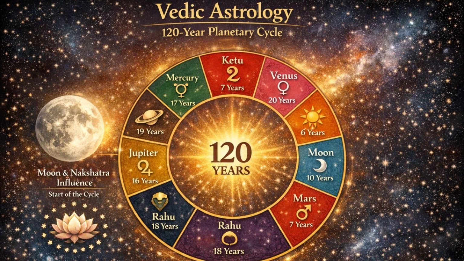 Vimshottari Dasha Explained: How It Shapes Your Life? - AstroLive Blog